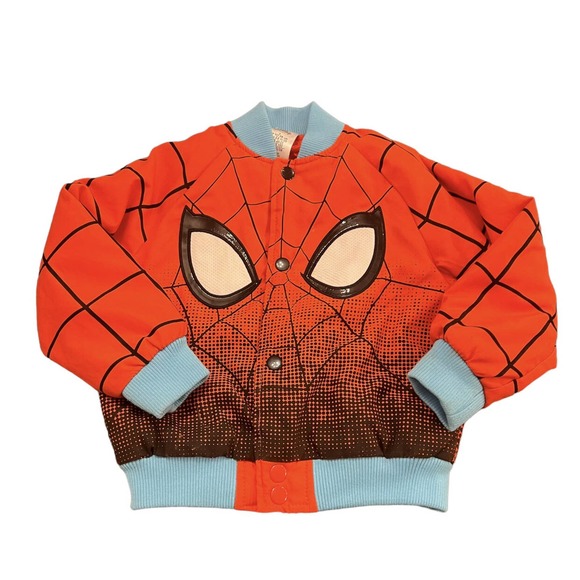 Disney | Jackets & Coats | Disney Spider Man Varsity Bomber Jacket Size ...